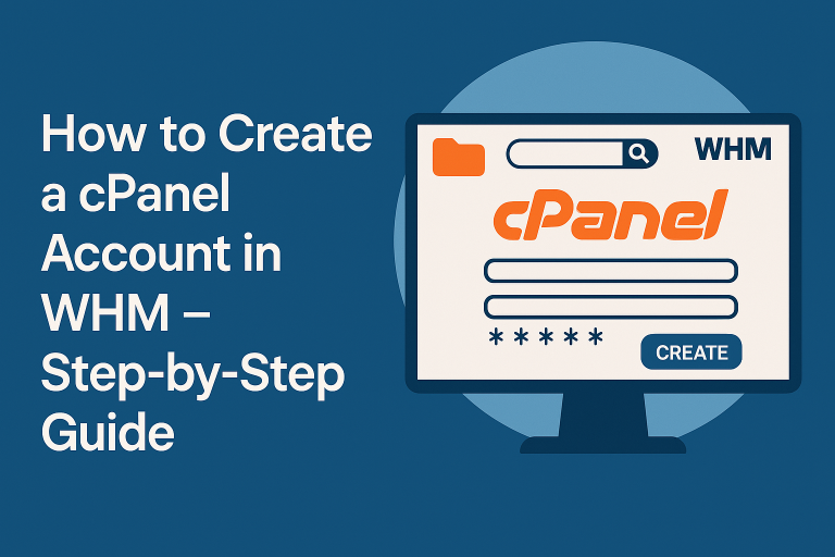 How to Create a cPanel Account in WHM – Step-by-Step Guide